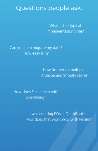 Schedule a Live Product Demo of Finale Inventory with a Trained Specialist