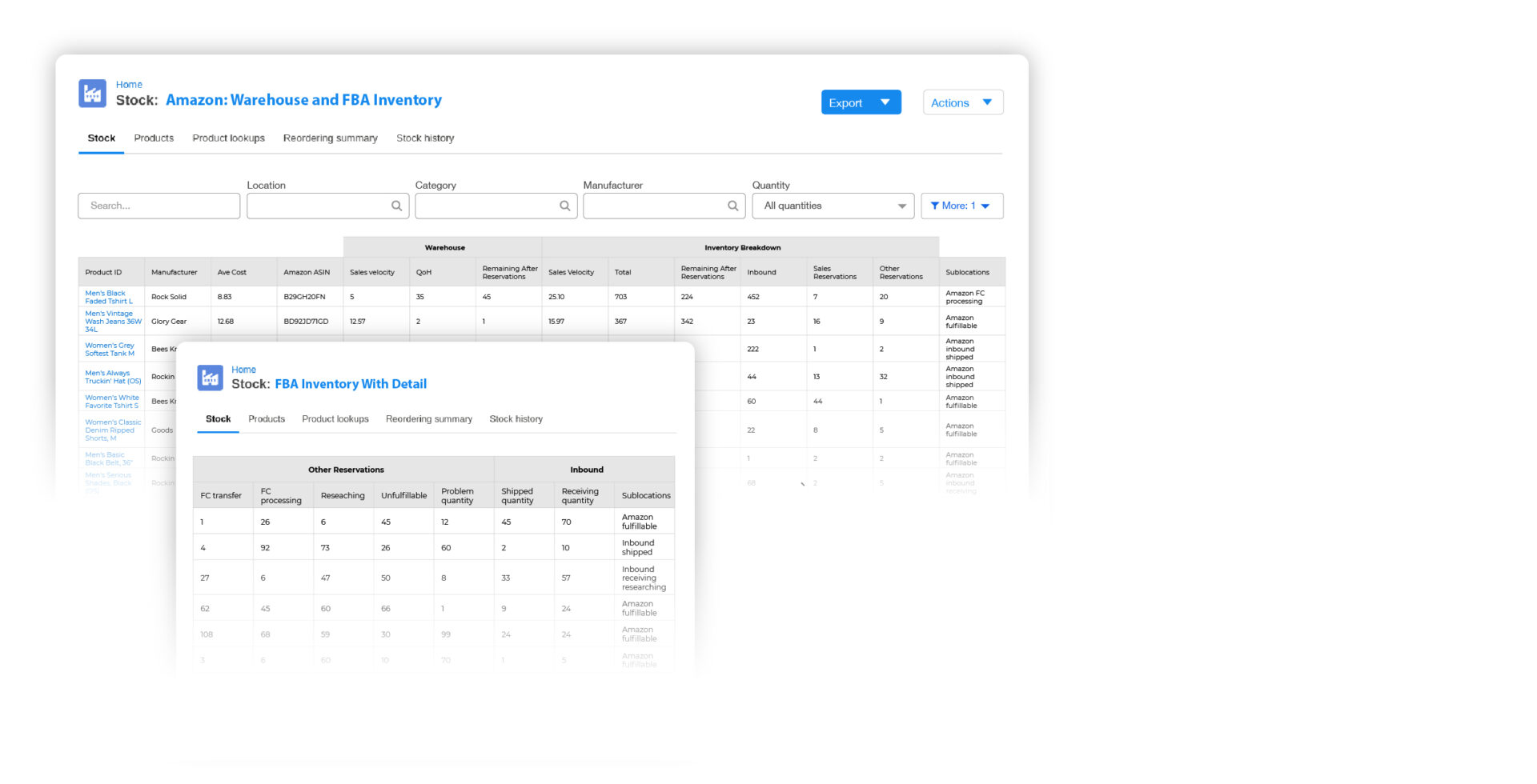 Amazon FBA Inventory Management | Quantity On Hand