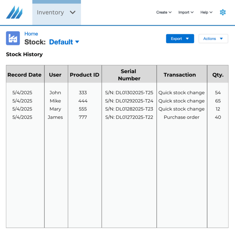 Serial Number Tracking Software | Inventory Management